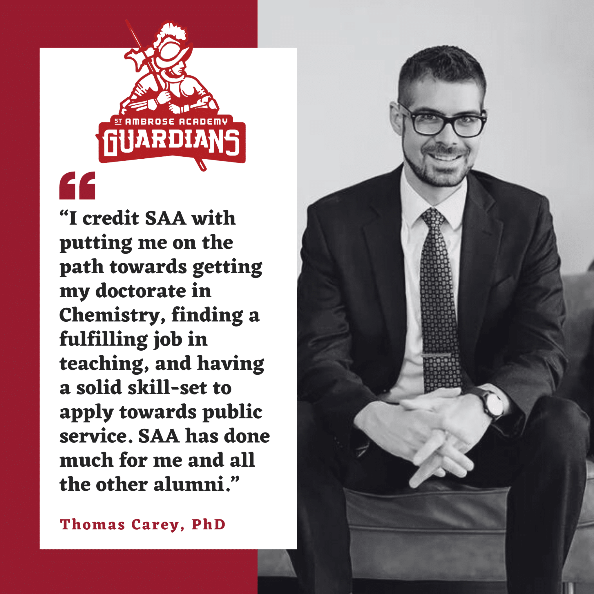 Thomas Carey - SAA Alumni in Action - Ambrose Academy